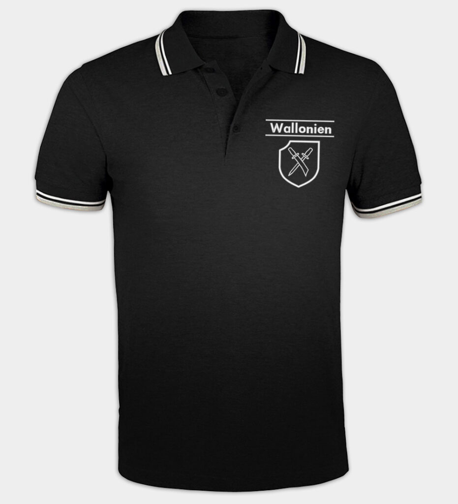 Division Wallonien hímzett ingpóló – Napforgás Webbolt